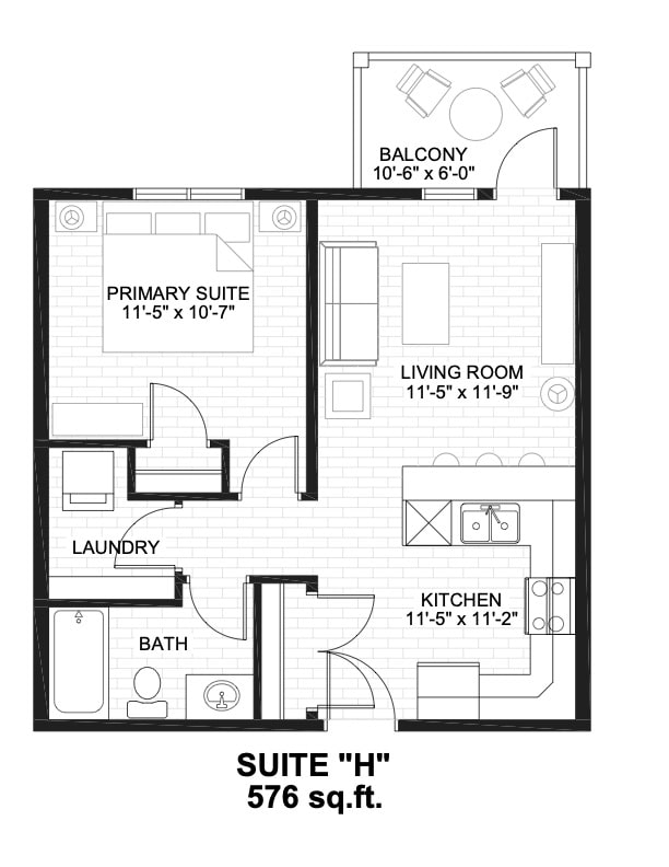 Timber Pointe - 1 Bed 1 Bath | Laebon Rental Communities